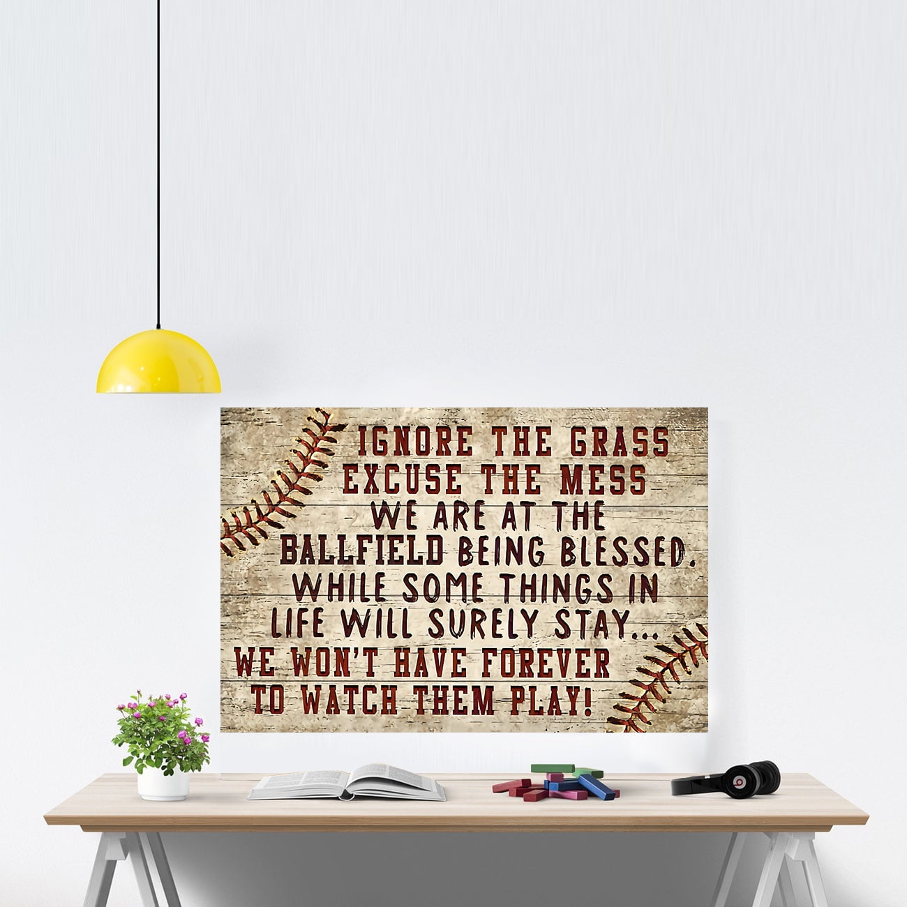 Baseball We Are At The Ballfield Being Blessed Poster Baseball Poster ...