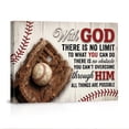Baseball With God All Things Are Possible Christian Sports Quote For ...