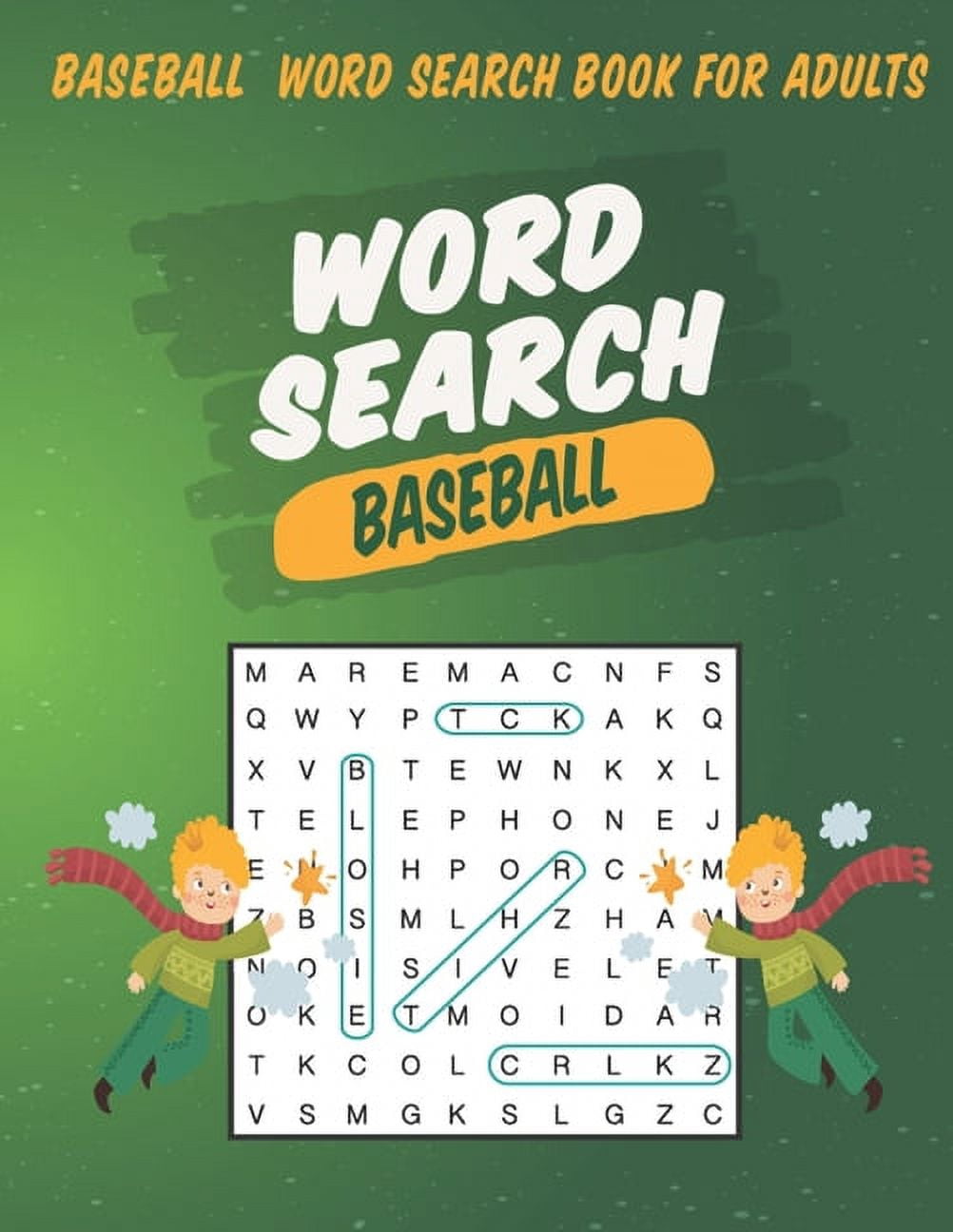 Baseball Word Search Book For Adults: Large Print Books For Adults ...