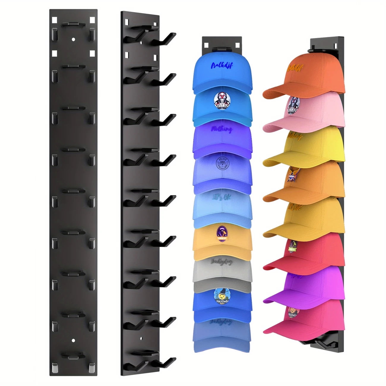 Baseball cap storage rack, strong adhesive wall-mounted hat rack, multi ...