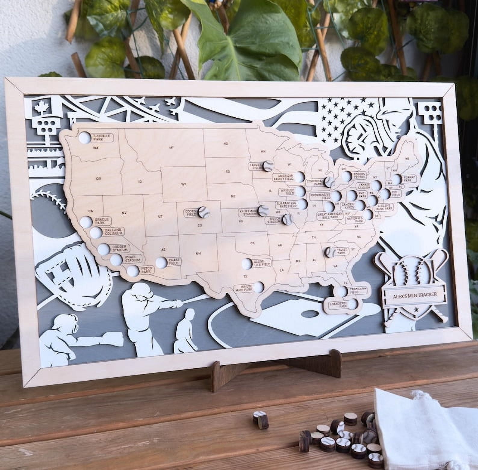Baseball stadium map, Baseball Map, Pro baseball stadium tracker ...