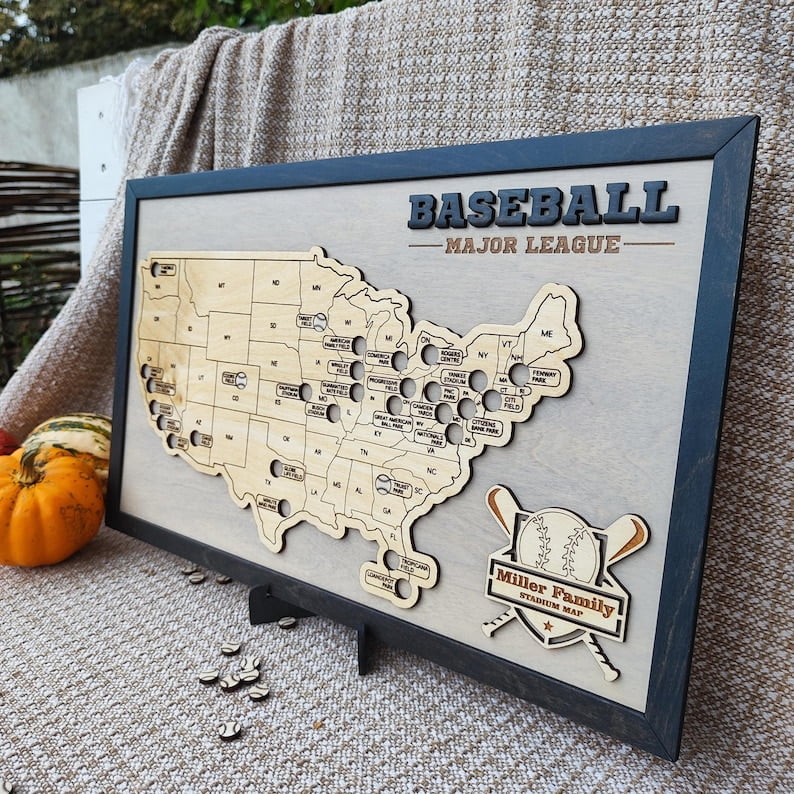 Baseball stadium map, MLB Stadium Map, Pro baseball stadium tracker ...