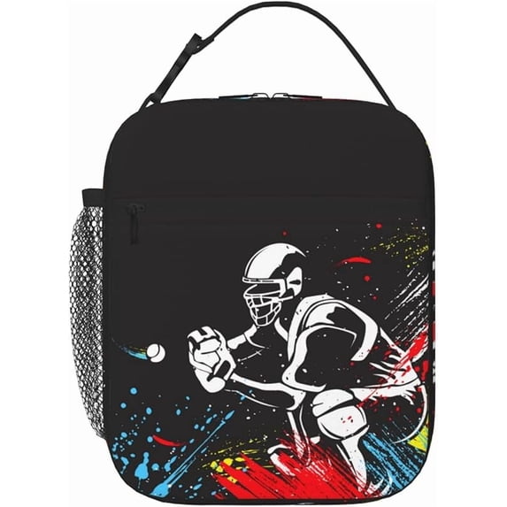 Baseball-themed Lunch Box for Men Sports Insulated Lunch Bag with ...