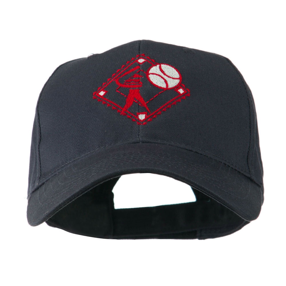 Baseball with Big Ball Logo Embroidered Cap - Navy OSFM - Walmart.com