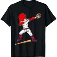 Baseballer Sports Athlete Dabbing Baseball Player Graphic Unisex T ...