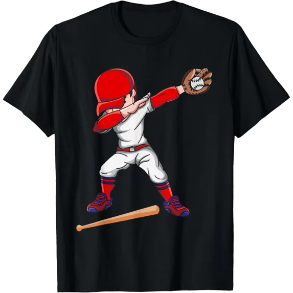 Baseballer Sports Athlete Dabbing Baseball Player Graphic Unisex T ...
