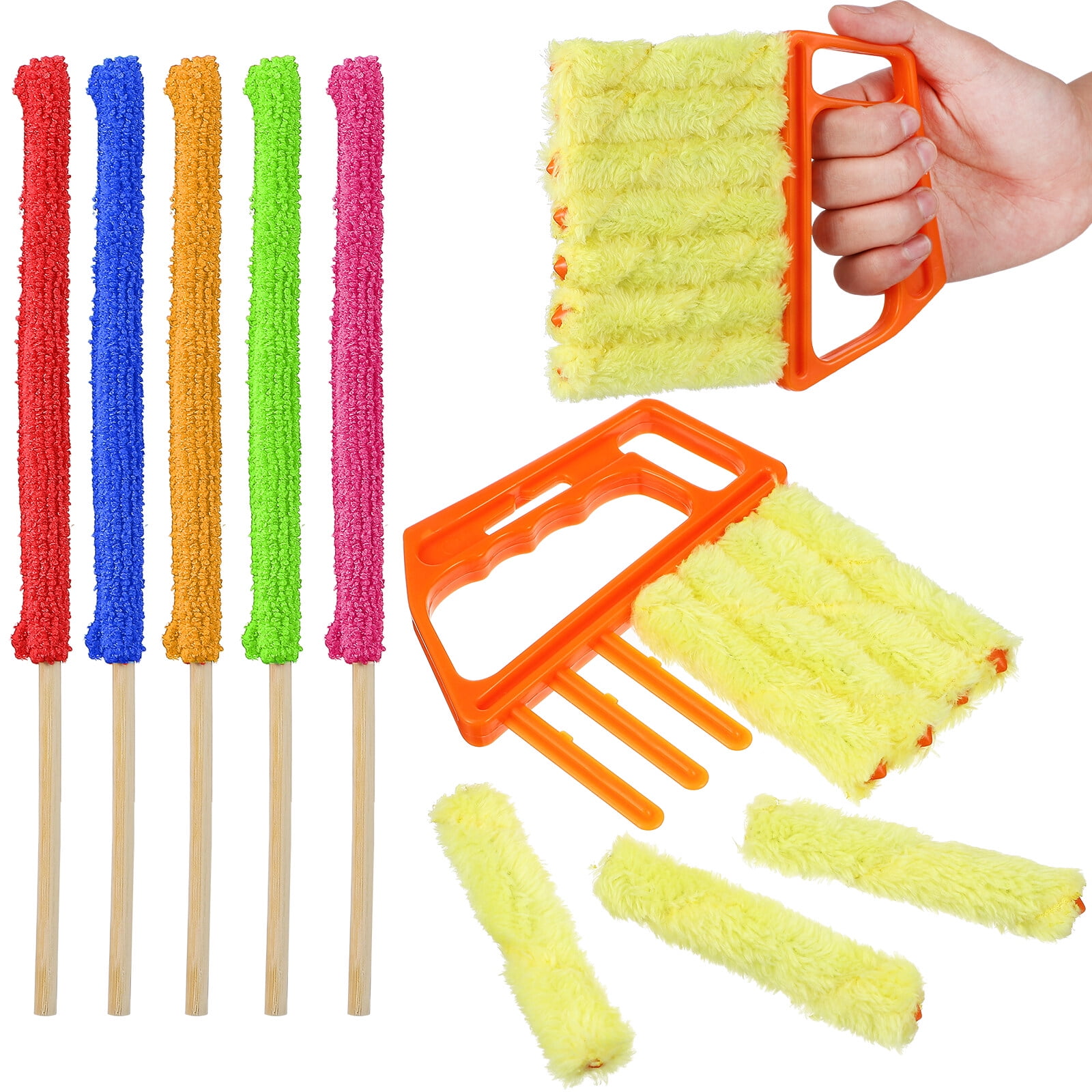 Dust Removal Tool with Microfiber Duster Sticks and Blind Cleaner for ...