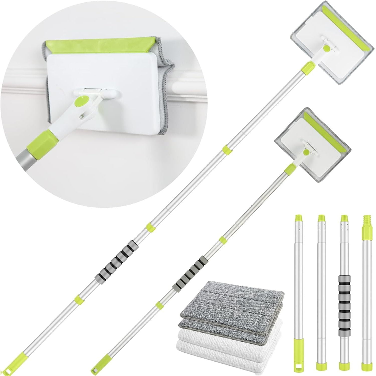 Baseboard Cleaner Tool with Handle, Wall Cleaner with Ajustable 54 ...