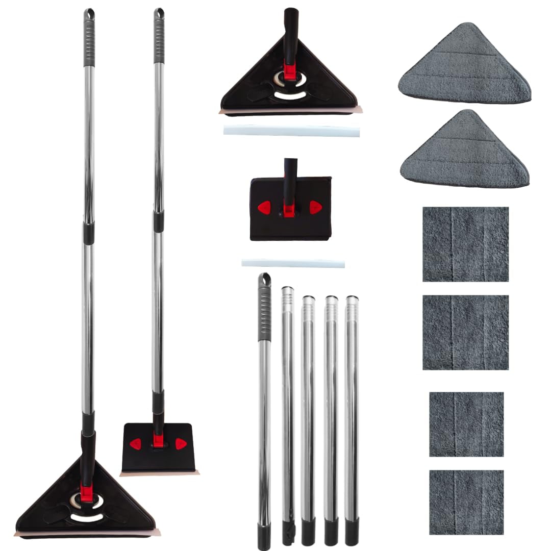 Baseboard Cleaner Tool with Handle + Wall Cleaner Mop, Baseboard Mop ...