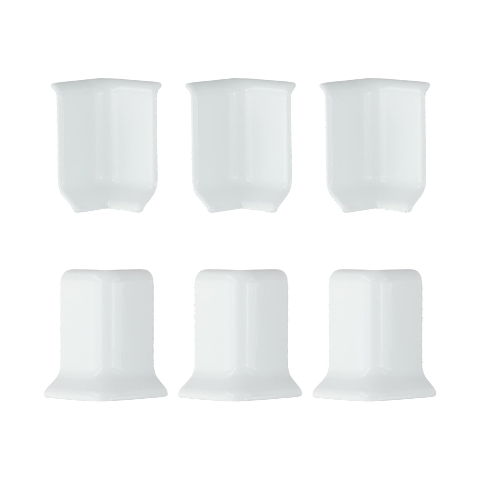 Baseboard Corner Blocks Set for 5.4cm Height Baseboards - 3 Inside & 3 ...