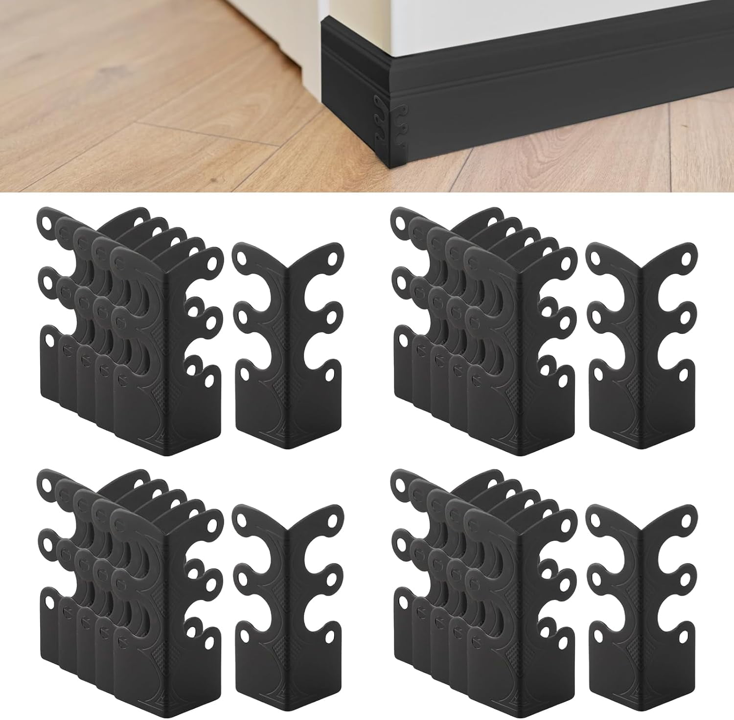 Baseboard Corner Protectors, 6PCS Rustic Vintage Metal Corner Guards ...