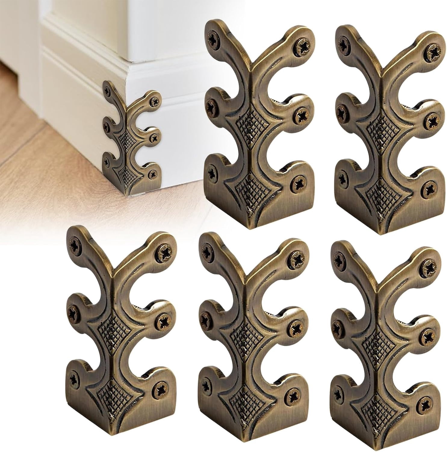 Baseboard Corner Protectors for Furniture, Brass Corner Protectors ...