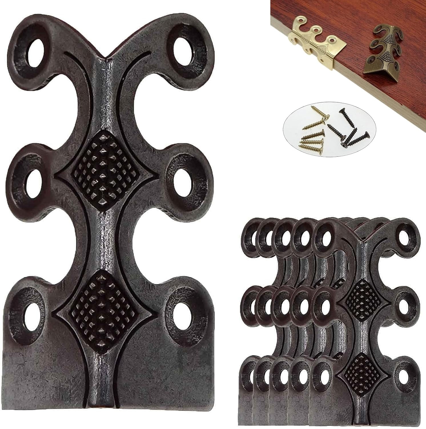 Baseboard Corner Protectors, Metal Corner Guards for Wall and Cabinet ...