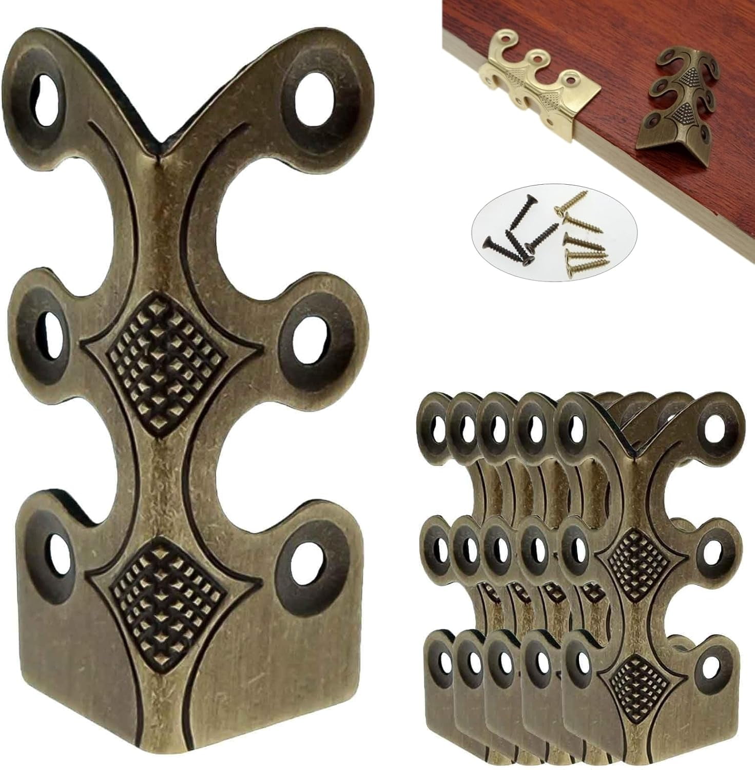 Baseboard Corner Protectors, Metal Corner Guards for Wall and Cabinet ...