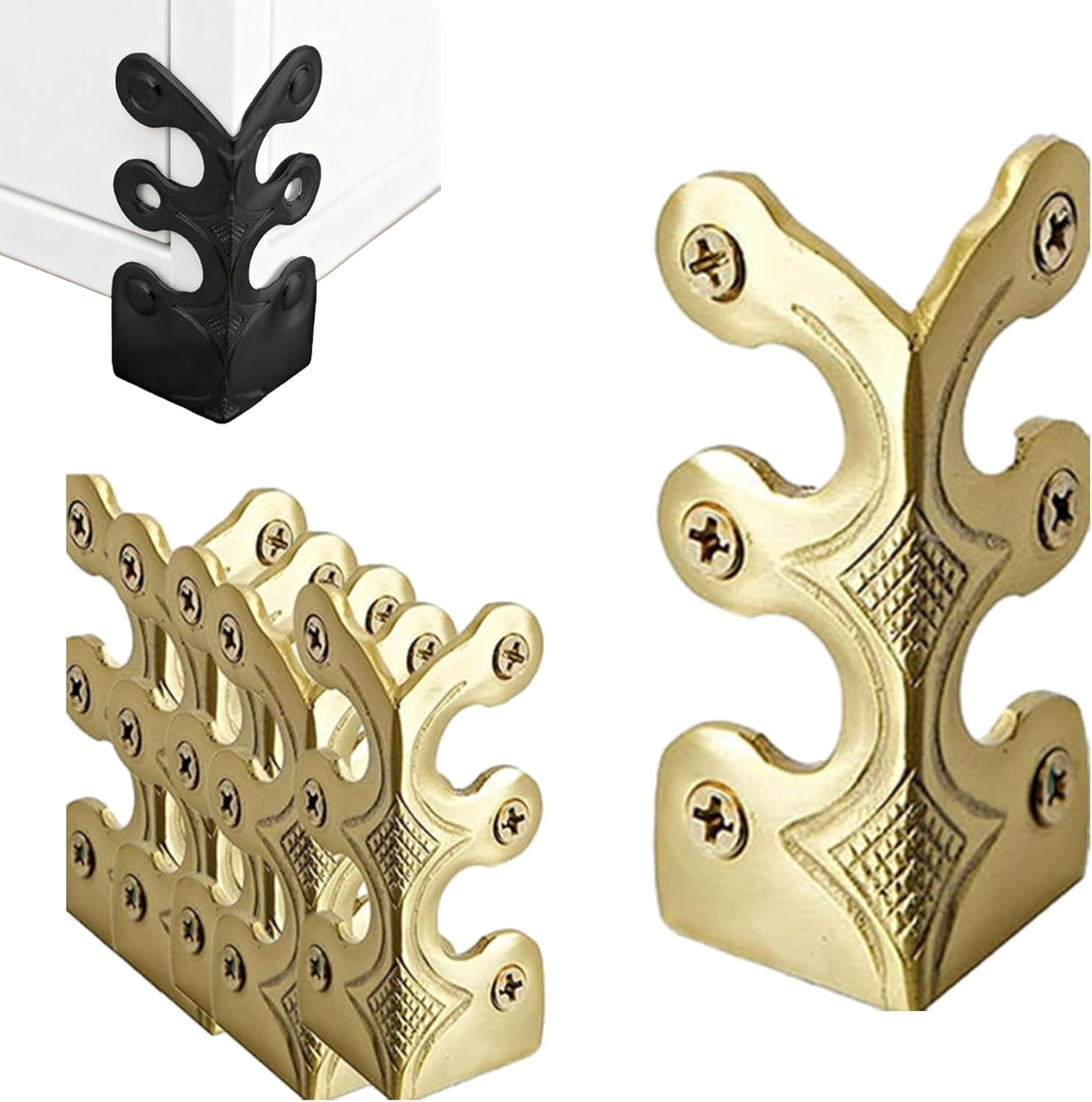 Baseboard Corner Protectors, Vintage Metal Skirting, Table Corner Edge ...