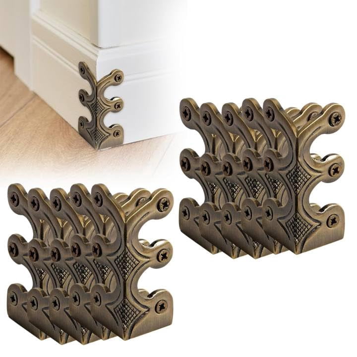 Baseboard Corner Protectors, Vintage Solid Brass Skirting Board ...