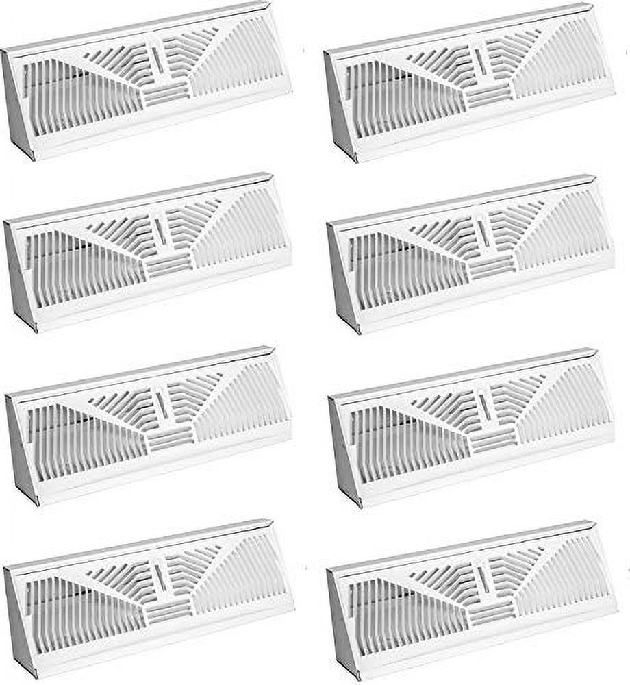 Baseboard Diffuser, Sunburst Pattern, Steel, White, 15-In. - Walmart.com