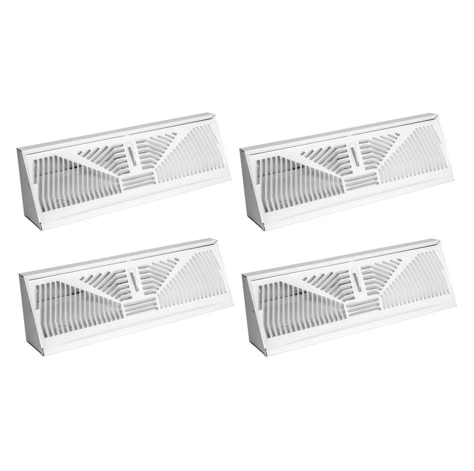 Baseboard Diffuser, Sunburst Pattern, Steel, White, 15-In. - Walmart.com