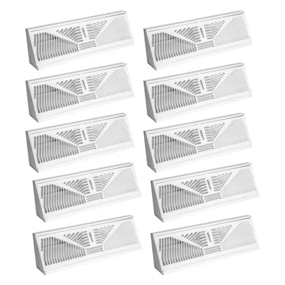 Baseboard Diffuser, Sunburst Pattern, Steel, White, 18-In. - Walmart.com
