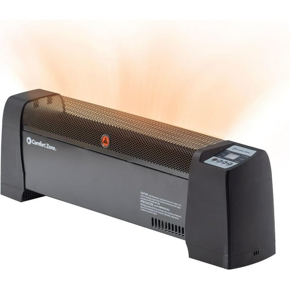 Baseboard Space Heater with Digital Thermostat, Electric, Dent-Proof ...