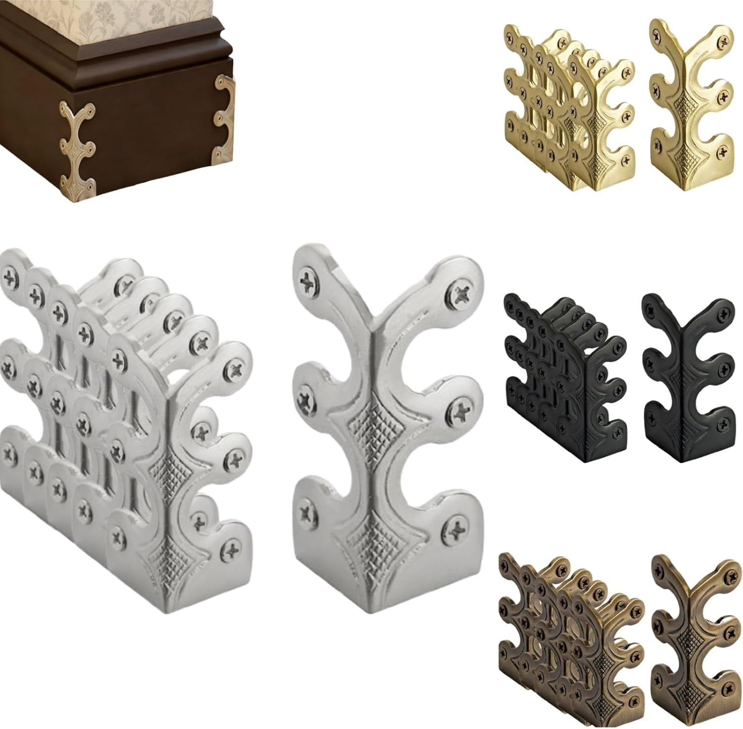 Baseboard corner protectors, 1/24 piece set vintage baseboard corner ...