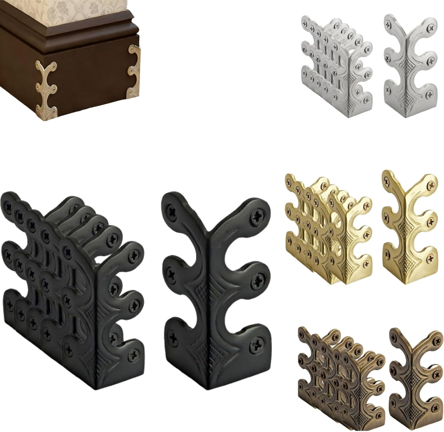 Baseboard corner protectors, 1/24 piece set vintage baseboard corner ...