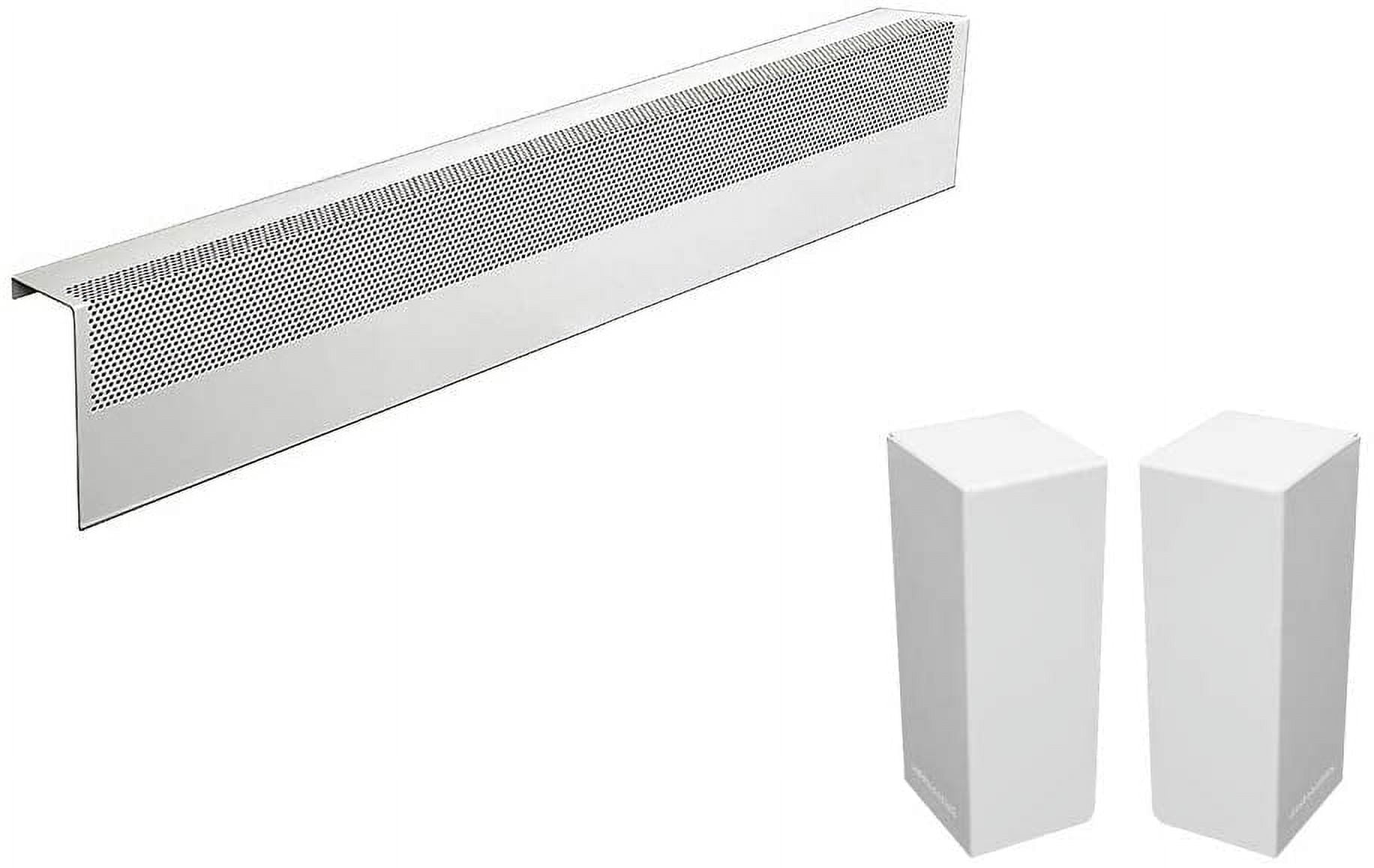 Baseboarders Basic Series Galvanized Steel Easy Slip-On Baseboard ...