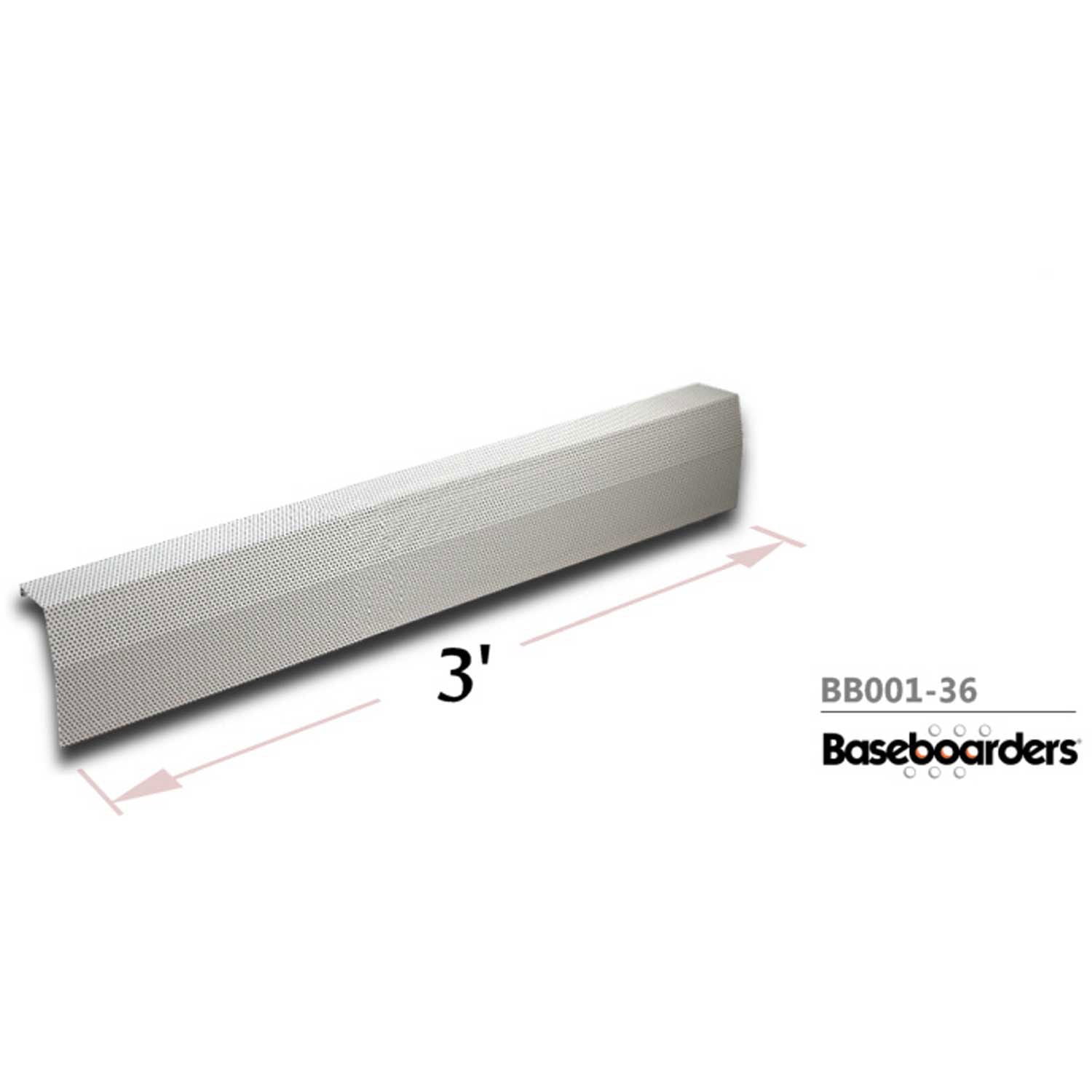 Baseboarders® 3' Length Premium Baseboard Heater Cover Panel Only ...