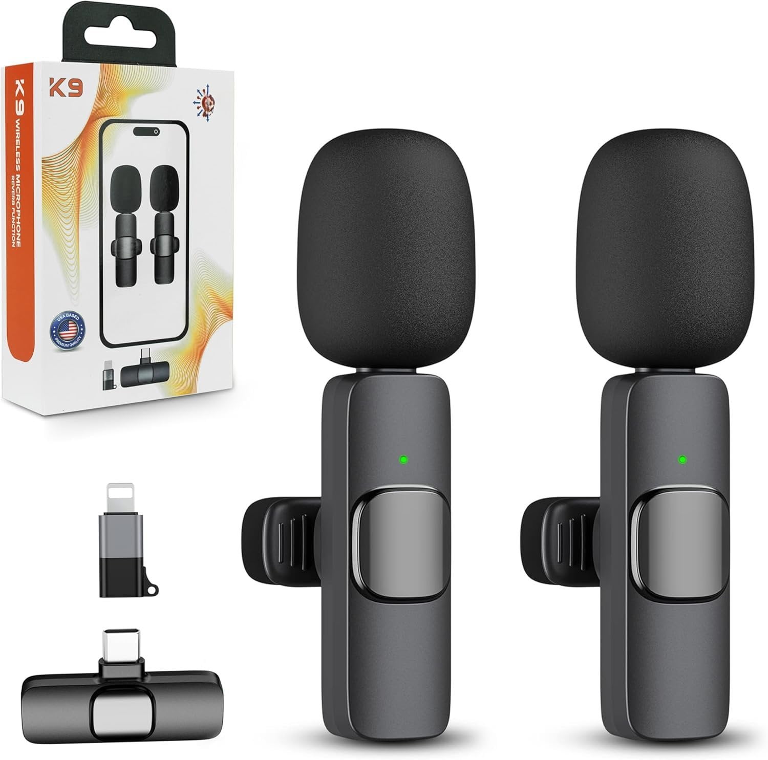 -Based Lavalier Microphone 2- for , , -C Devices, Plug & Play, Noise ...