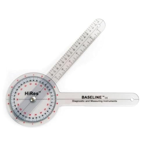 Baseline 12 1000Hr Plastic Hires 360 Degree Isom Goniometer, 12" Length ...
