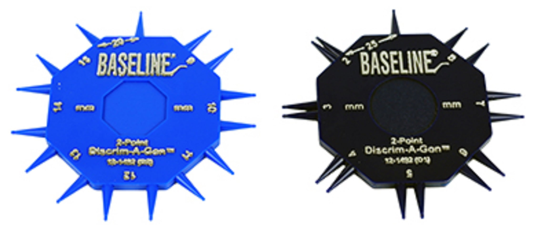 Baseline, 2-point Discrim-A-Gon, 2 Disk Set, Plastic Tips, Pack of 4 ...