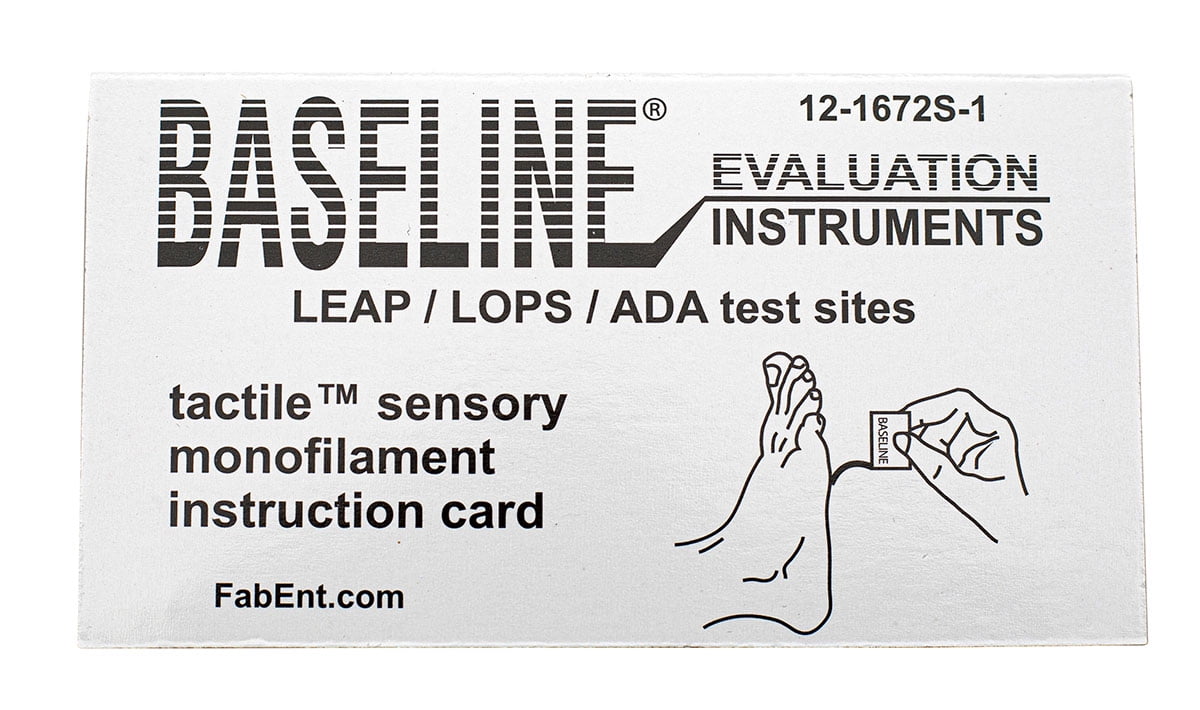 Baseline Tactile Monofilament - ADA/LEAP/LOPS - Disposable w/sleeve - 5 ...