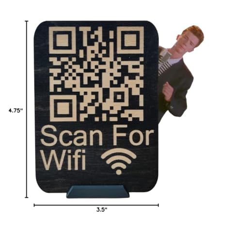 BaselineDesign Rick Roll QR Code Wifi Sign Prank - Walmart.com