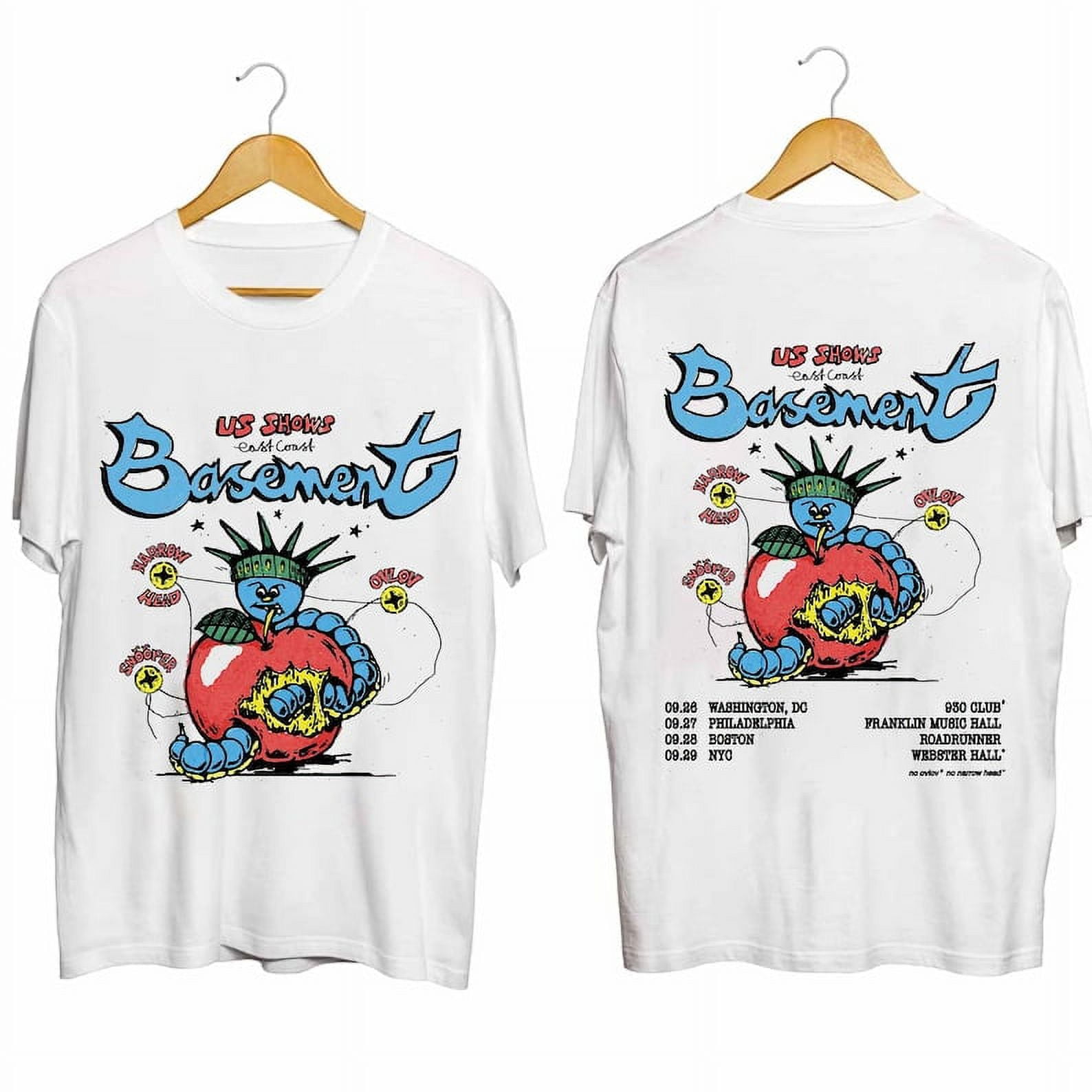 Basement 2024 Tour Shirt CIEN LUXURY, Basement Band Fan Shirt CIEN LUXURY, Basement 2024 Concert ...