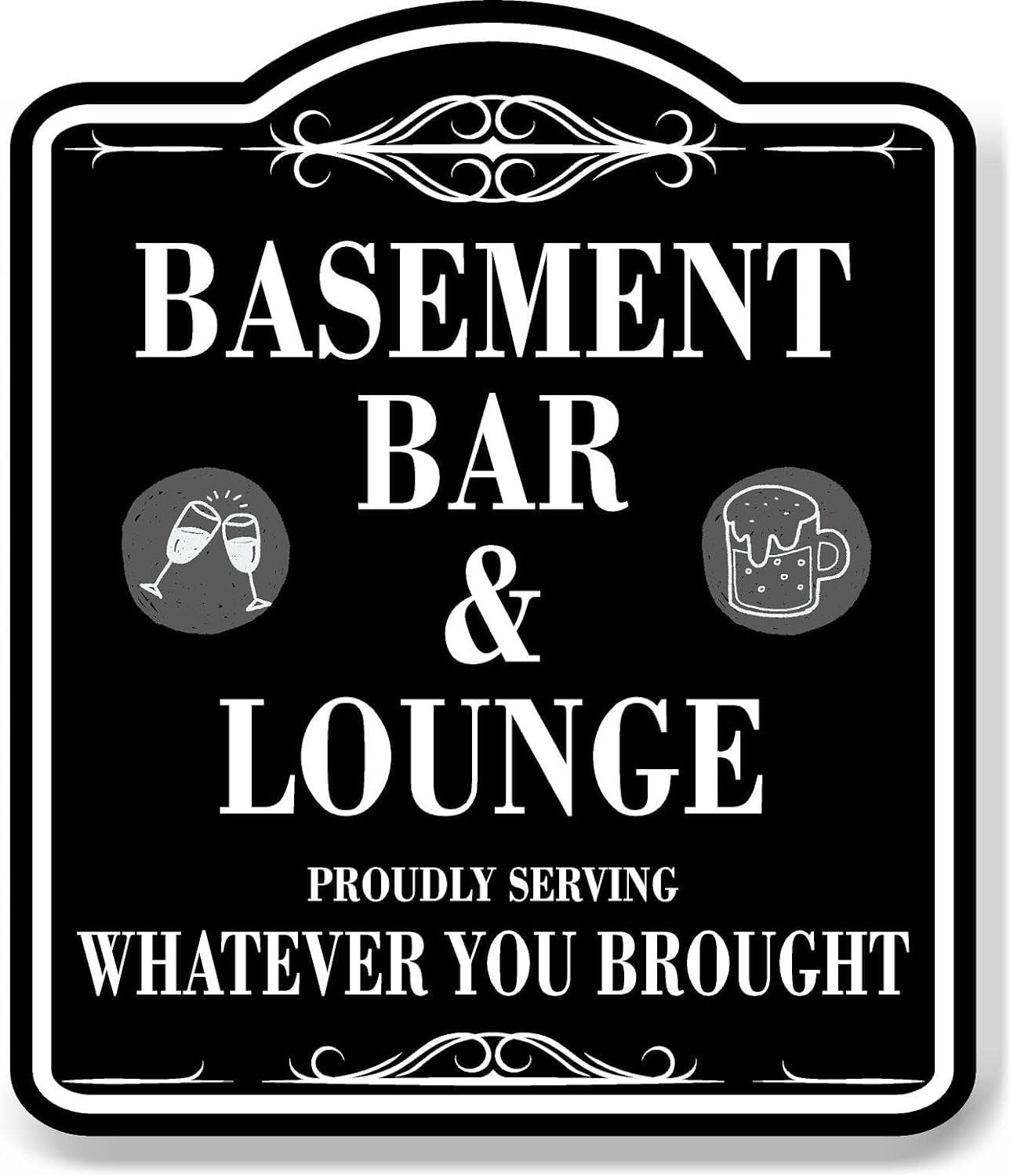 Basement Bar Lounge PICS Serving Whatever Brought BLACK Aluminum ...