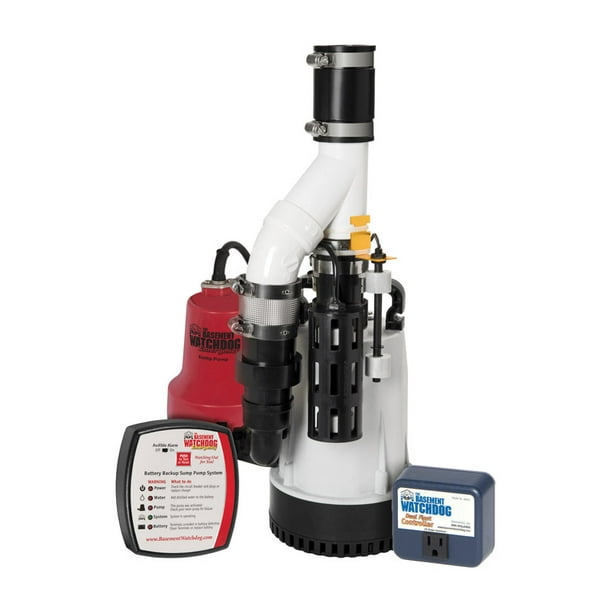 Basement Watchdog Combo Pre-Assembled 1/3 HP Primary Plus Battery ...