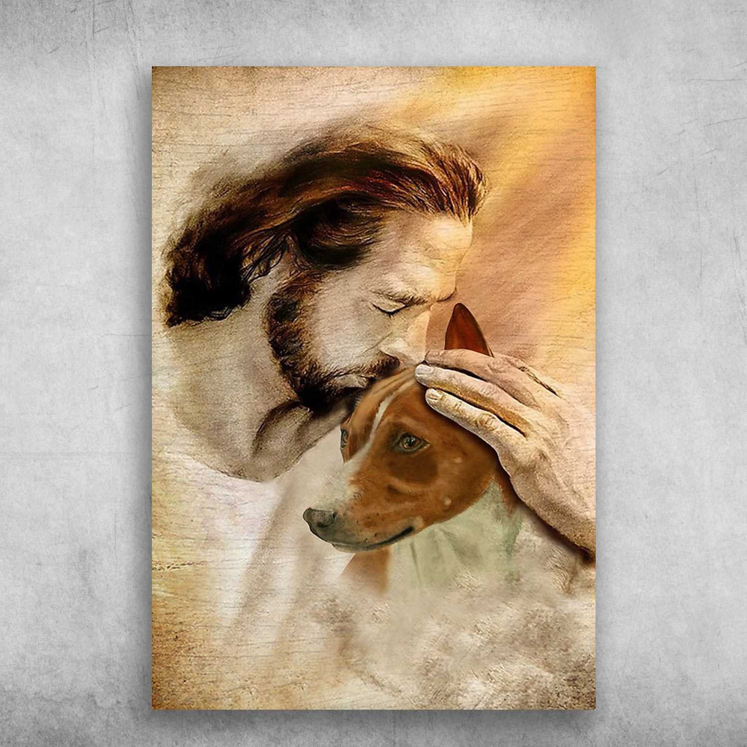 Basenji Dog, Basenji God, Jesus Dog Lover 16 x 24 Inch Poster - Walmart.com
