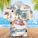 Basenji Summer Beach Hawaiian Shirt, Summer Dog On The Beach In Hawaii ...