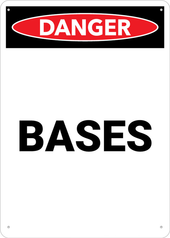 Bases Portrait Sign Signs Outdoor, Uv Printed Aluminum 12 X 8 In ...