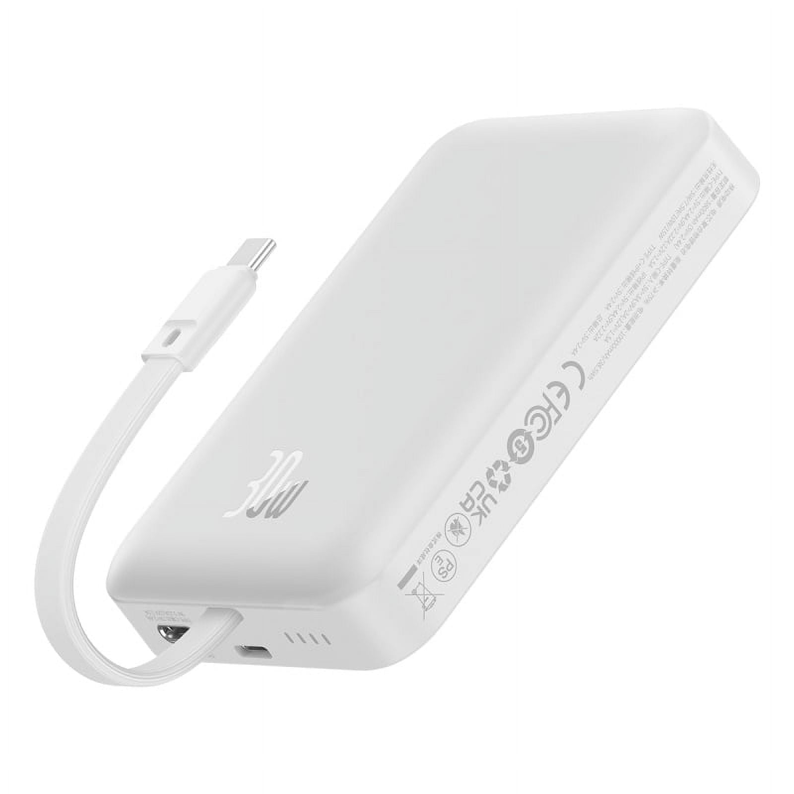Baseus 10000mAh Power Bank 30W Wireless Portable Charger MagSafe ...