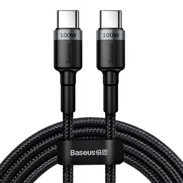 Baseus Cafule 100W USB-C to USB-C cable 2m - Braided - Walmart.com