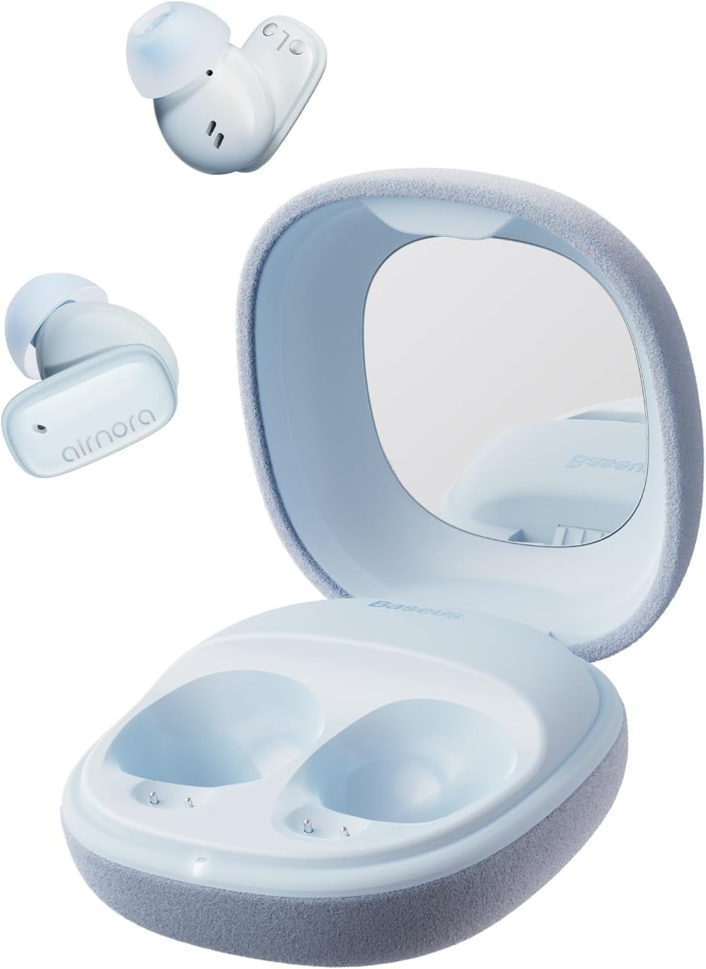 Baseus Wireless Earbuds, Active Noise Cancelling Earbuds with Mirror ...