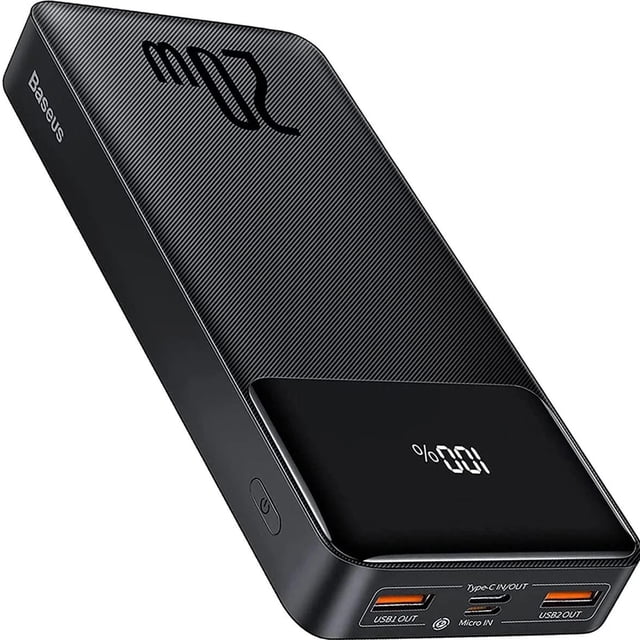 Baseus Portable Charger 20000mAh Power Bank Fast Charging Phone Charger ...
