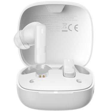 onn. White In-Ear True Wireless Earbuds with Charging Case - Walmart.com