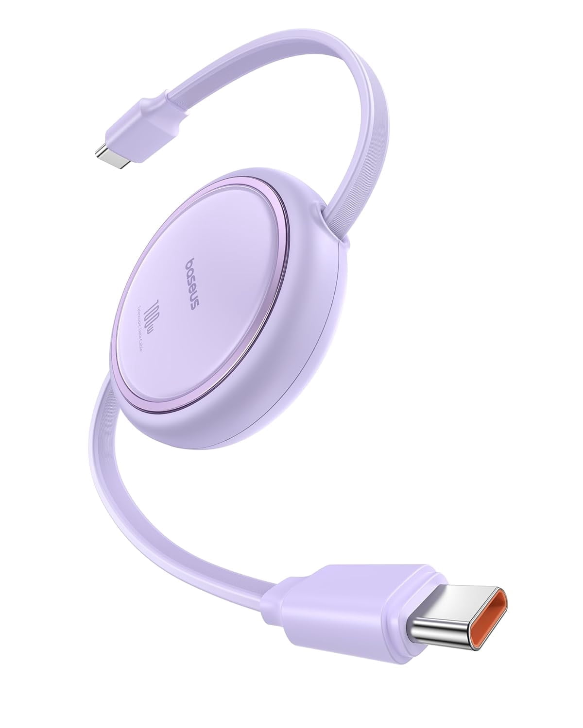 Baseus USB C Cable 100W Retractable USB C to USB C Fast Charging Cable ...