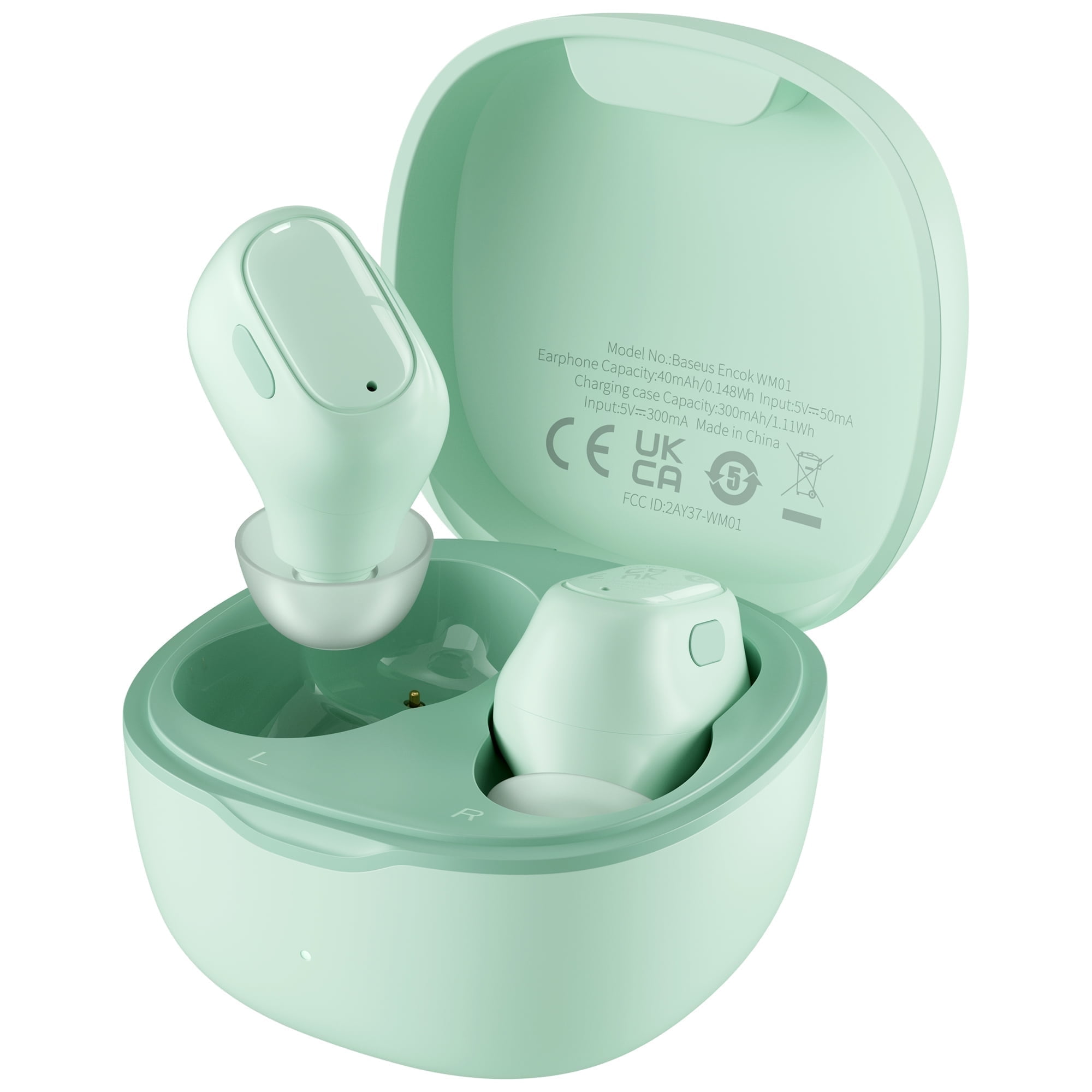 Baseus Over Ear Android Earbuds with Bluetooth, Mic, WiFi, 25H Playtime ...