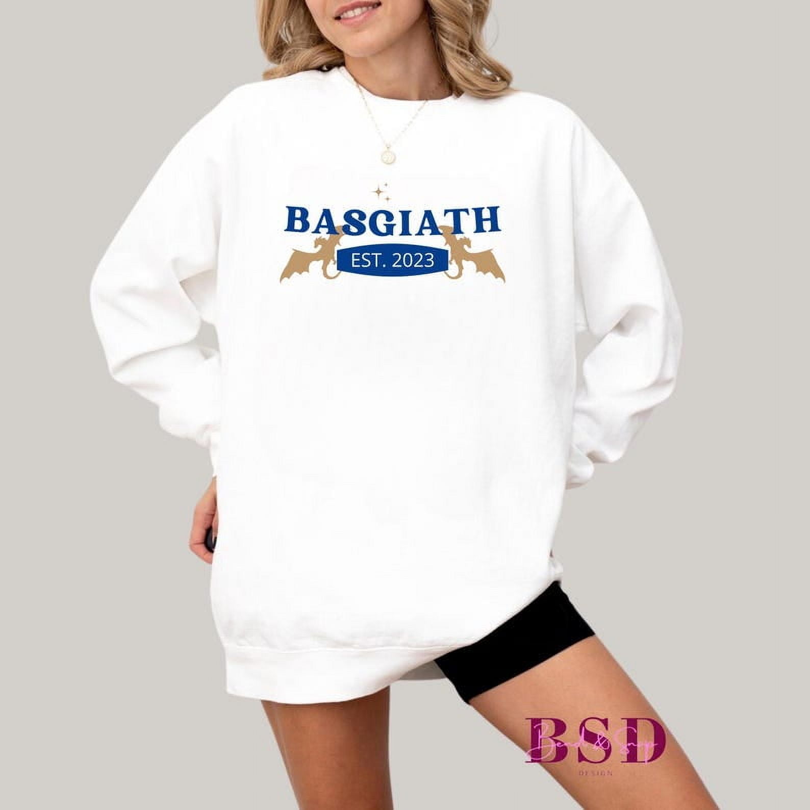 Basgiath College Sweatshirt, Fourth Wing Iron Flame Onyx Storm, Xaden ...