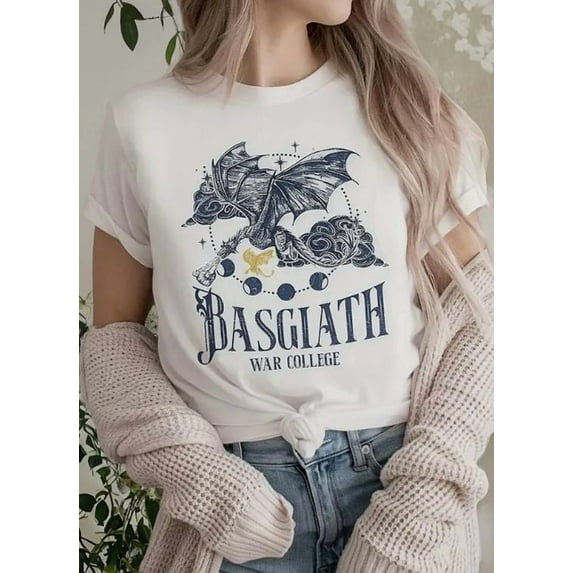 Basgiath Dragon War College Shirt, Fantasy Dragon Bookish Tee, Reader ...