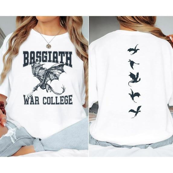 Basgiath War College Book Shirt, Dragon Rider Shirt, Fantasy Bookish ...