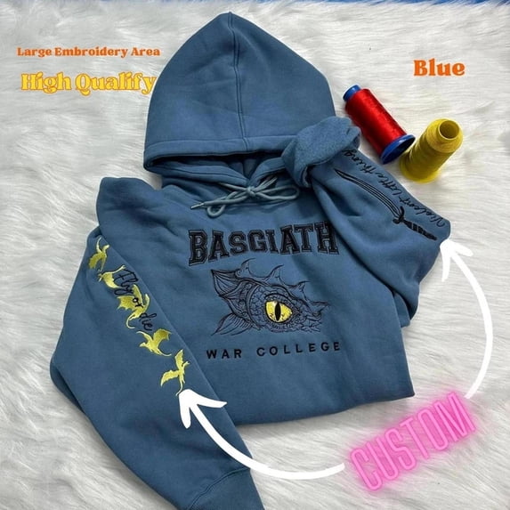 Basgiath War College Dragon Rider Embroidered Sweatshirt, Custom ...